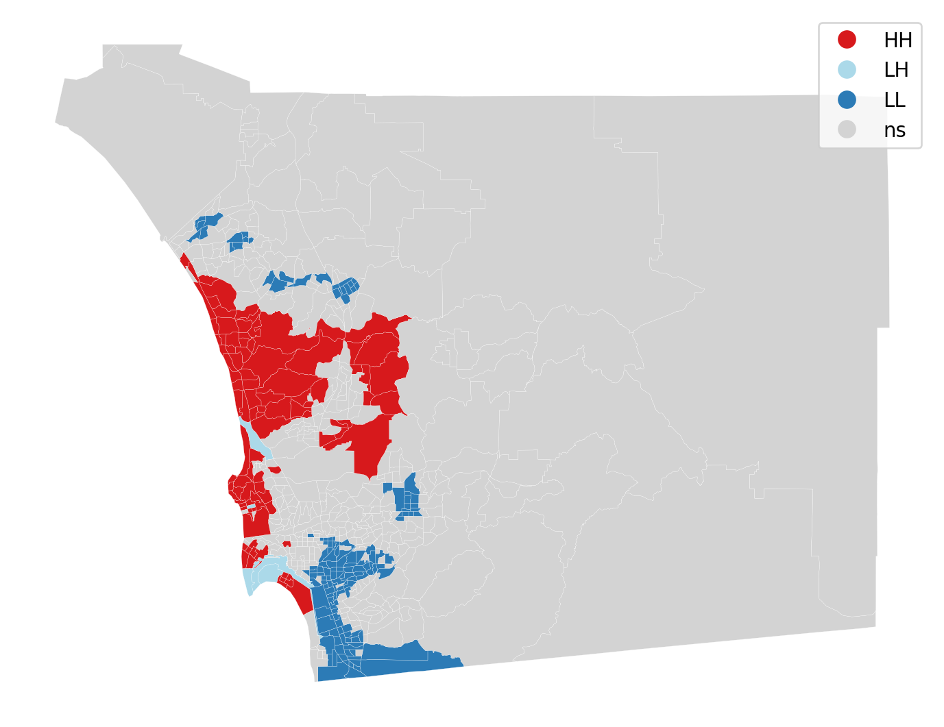 Local Spatial Autocorrelation – Geography 385: Spatial Data Analysis